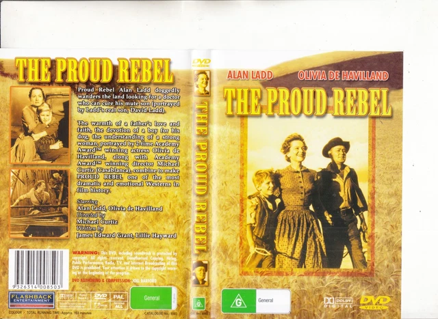 THE PROUD REBEL-1958-[ALAN Ladd]-Flashback Entertainment-Movie FE-DVD ...