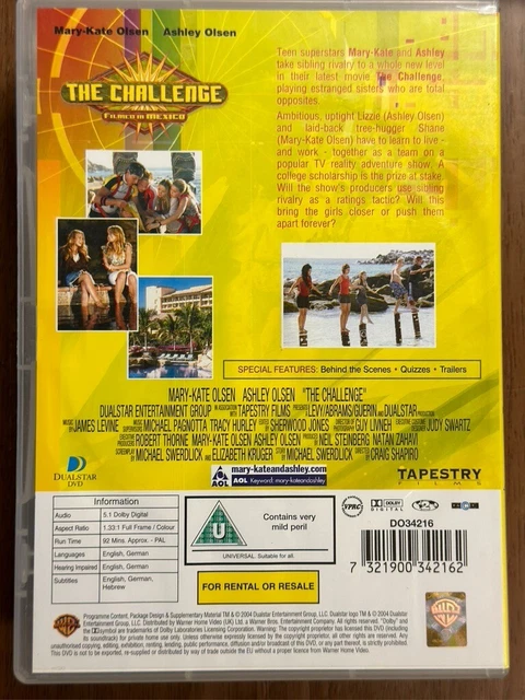 THE CHALLENGE DVD 2004 Famille Film Largeur/Mary-Kate & Ashley Olsen ...
