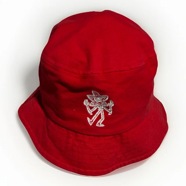 STRANGER THINGS RED Bucket Hat Netflix Embroidered Demogorgon £26.66 ...