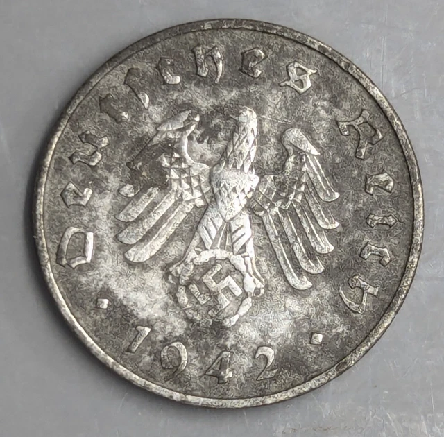 1942 NAZI ERA WWII GERMANY German 10 Pfennig coin (#C3532) EUR 3,04 ...