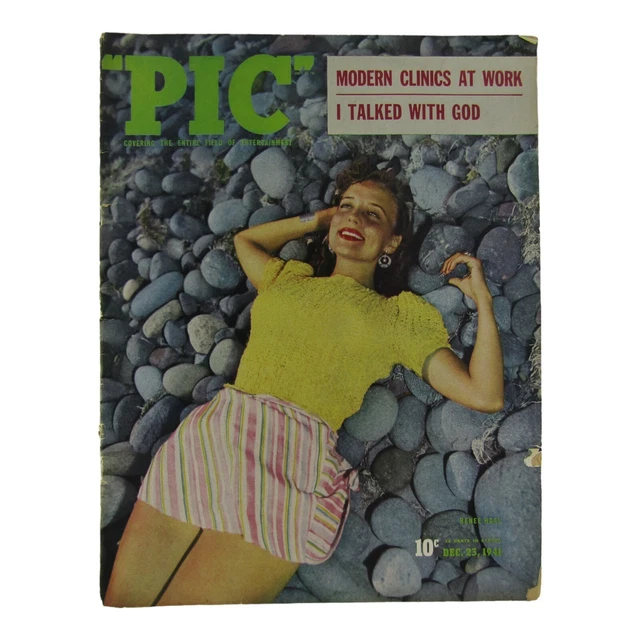 VINTAGE PIC MAGAZINE, Hollywood Broadway December 1941, Renee Haal See ...