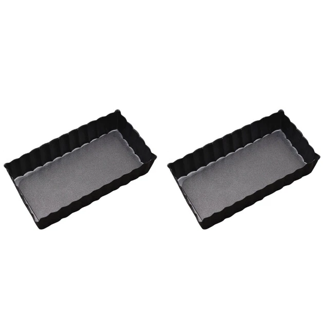 8 INCH 4 Fluted Tart Pan with Removable Bottom Rectangle Baking £6.78 ...