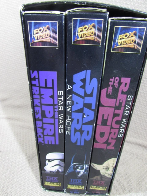 STAR WARS VHS Trilogy 1995 Digitally Remastered Original first 3 Movies ...