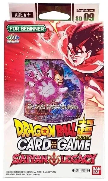 SAIYAN LEGACY START Deck [SD09] Dragon Ball Super TCG USA Ship ...