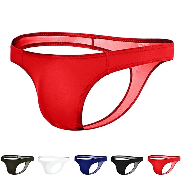 Mens Underwear Low Rise Swims Bulge Pouch Gays Lingerie Thong T Back