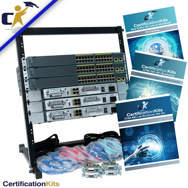 CISCO CCNA 200-301 Standard Lab Kit IOS 15*Rack & 1 Yr Wty $889.00 ...