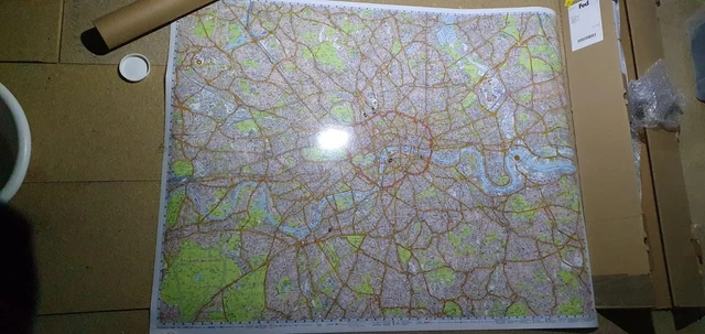 KNOWLEDGE BLACK TAXI Laminated Map £40.00 - PicClick UK