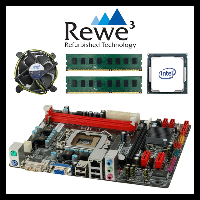 KIT CARTE MÈRE Biostar H61MGC LGA1155+i5-2500 + RAM 16GB DDR3 ...