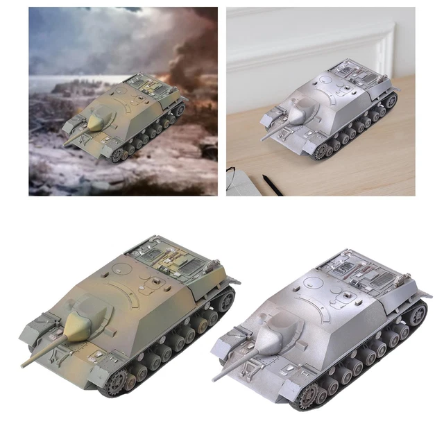 1:72 MASSSTAB 4D-PANZER-MODELL DIY zusammenbauen Kampfpanzer Spielzeug ...