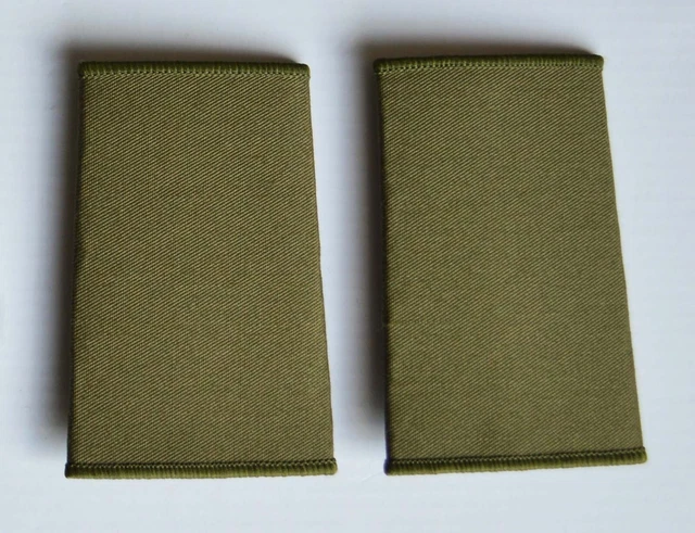 BRITISH ARMY PLAIN Olive Green Rank Slider Epaulettes (Pair) £4.00 ...
