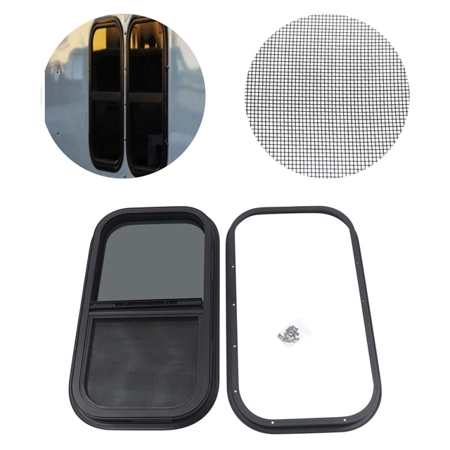 RV VERTICAL SLIDER Window Camper Enclosed Cargo Trailer&Mounting Trim ...