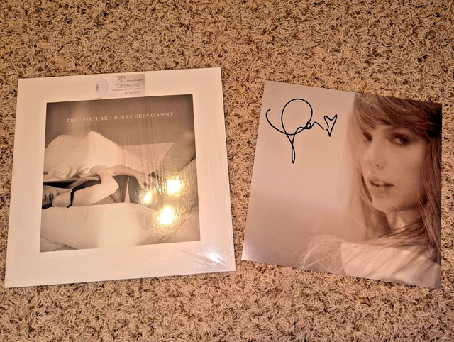 SIGNÉ TAYLOR SWIFT Tortured Poets Dept Vinyle Manuscript Ttpd ...