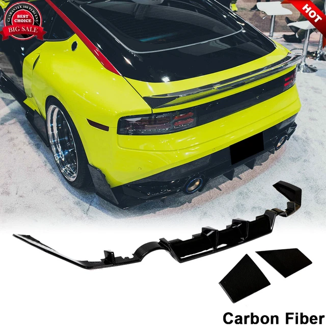FOR NISSAN 400Z Z34 2023UP DRY CARBON Rear Bumper Diffuser Lip Spoiler ...
