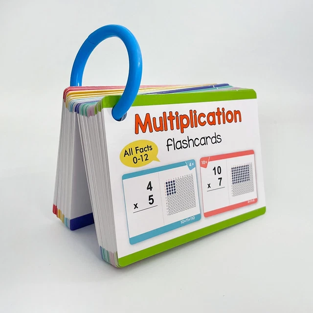 CARTES FLASH DE multiplication de 0 à 12 pour cadeau d'anniversaire ...