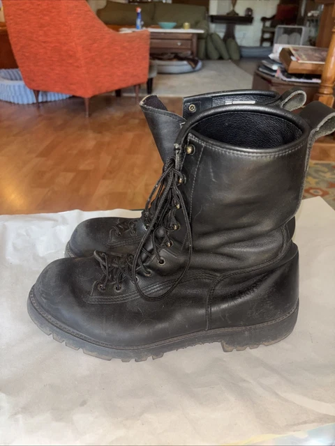 RED WING GORE-TEX Soft Toe Black Work Boots Size 11.5 H Made In USA ...