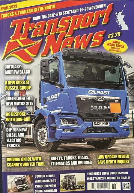 TRANSPORT NEWS MAGAZINE Issue April 2025 £8.98 - PicClick UK