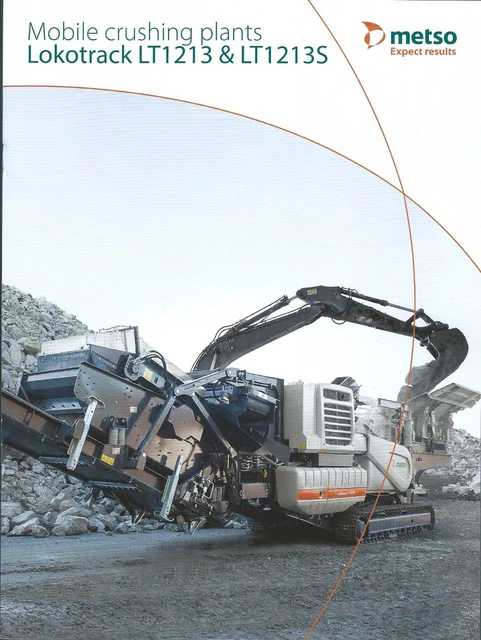 EQUIPMENT BROCHURE - Metso - Lokotrack LT1213 S - Mobile Crushing Plant (E3634) EUR 10,76 ...