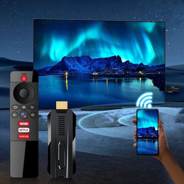 8K SMART TV Stick Voice Remote Control Android TV Box 2.4G&5G WIFI6 ...