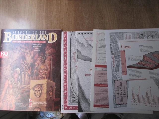 RQ SHADOWS ON The Borderland Rune Quest Runequest Ah Avalon Hill Rpg Sb ...
