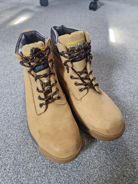 MEN'S WORK WEAR safety Colorado Tan Work Boots UK Size 10 £37.08 ...
