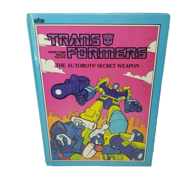 VINTAGE 1985 HASBRO G1 Transformers Kids Book Autobots Secret Weapon ...