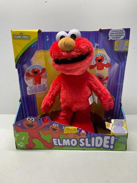 SESAME STREET ELMO Slide Plush Singing Dancing Sing Along #8605 £44.99 - PicClick UK