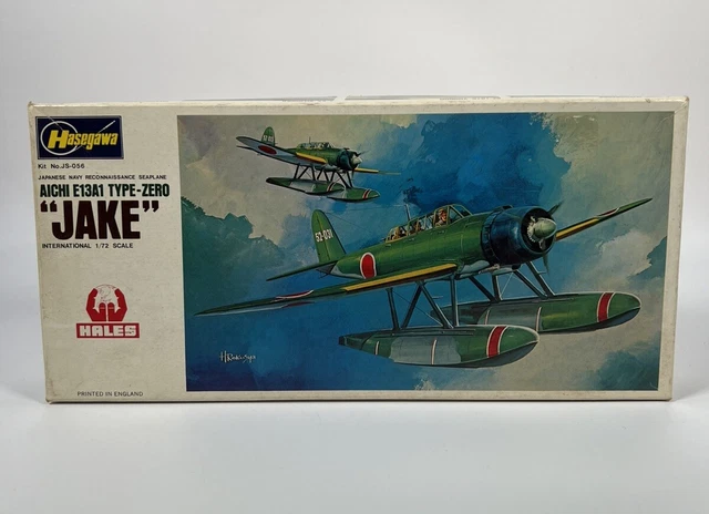 VINTAGE HASEGAWA 1/72 Japanese Navy Sea Plane Aichi E13A1 Type Zero ...