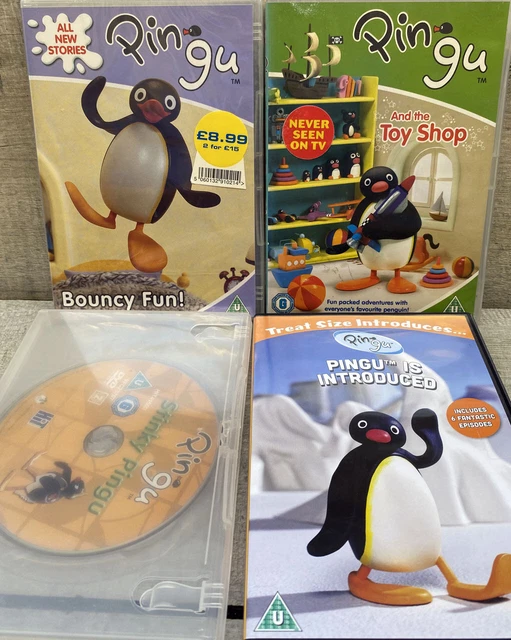 4 DVD PINGU is Introduced Toyshop Stinky Bouncy fun 201 mins CBeebies ...