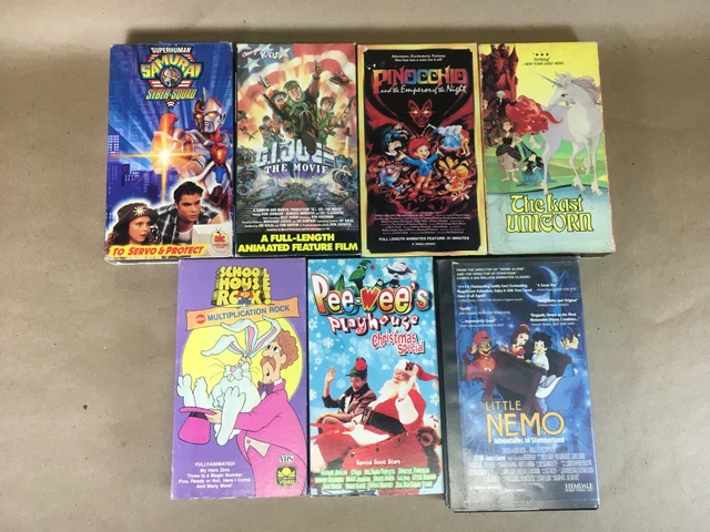 KIDS ANIMATED AND Live Action Movies T.V. Shows VHS Bulk Lot 7 Tapes ...