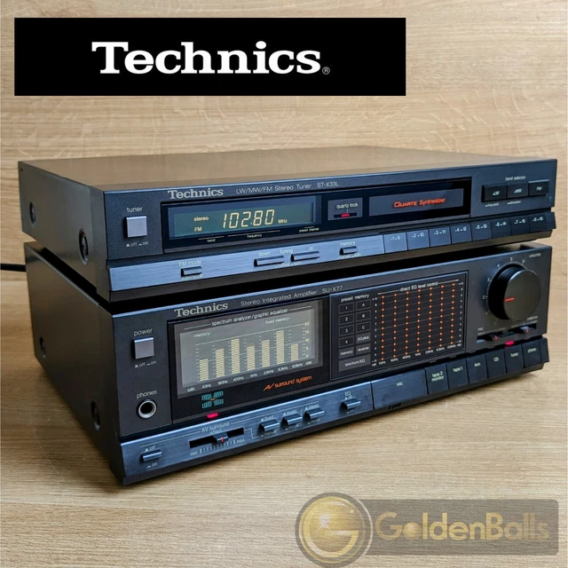 TECHNICS SU-X77 + ST-X33L 🔥RARE🔥315 Series Amplifier + Tuner HIFI VGC ...