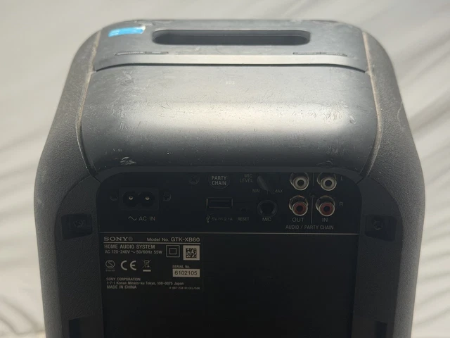 SONY GTK-XB60 PORTABLE Wireless Party Speaker GTKXB60B.CEK (Plz Read) £ ...