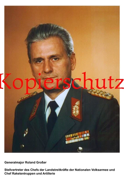 G79 GENERALMAJOR ROLAND Großer LaSK NVA DDR Foto 20x30 cm EUR 4,49 ...