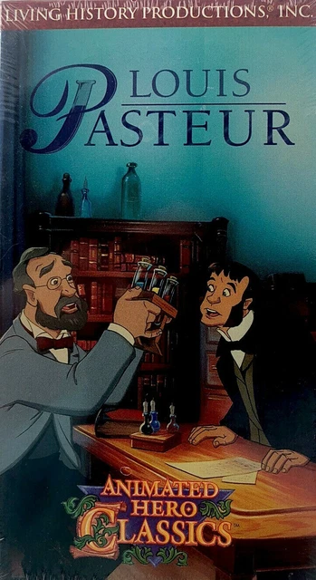 NEST ANIMATED HERO Classics Louis Pasteur 1995 VHS Vidéo NEUF Scellé ...