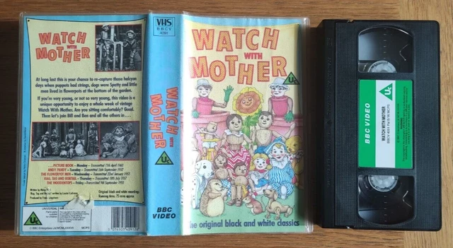 BBC WATCH WITH Mother Vhs - Andy Pandy, Bill & Ben, Woodentops, Ragtag ...