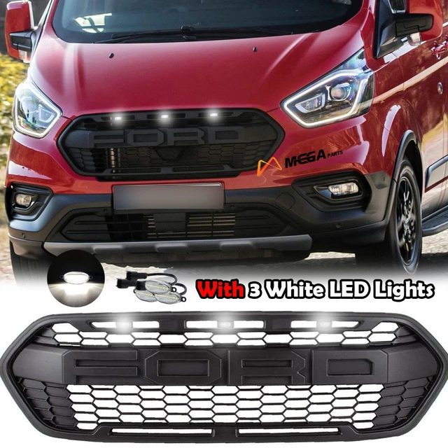 RAPTOR STYLE FRONT Grille For Ford Transit Custom Trail 2018-2023 W/LED ...