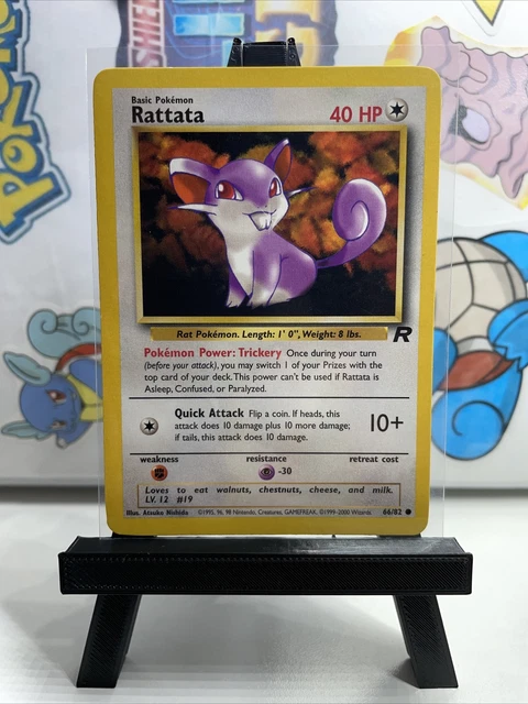 RATTATA POKÉMON CARD Team Rocket Set 2000 Vintage Near Mint 66/82 £0.80 - PicClick UK
