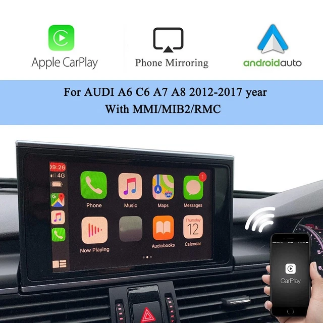 APPLE CARPLAY ANDROID Auto Retrofit Kit Decoder For Audi A6 C6 A7 A8 ...