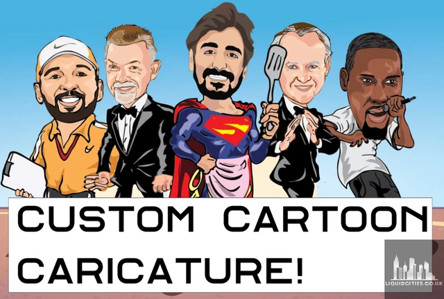 YOUR OWN CUSTOM cartoon caricatures from a photo - 2 cartoon ...