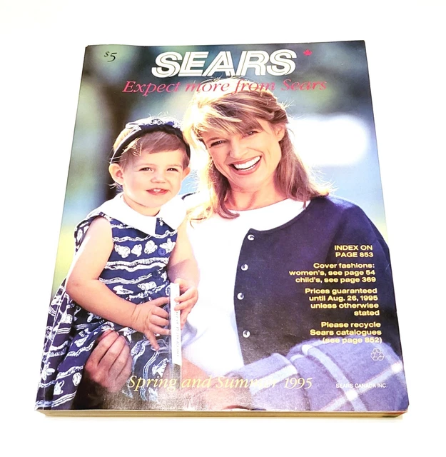 SEARS CANADA CATALOG 1995 Spring and Summer Edition Department Store ...