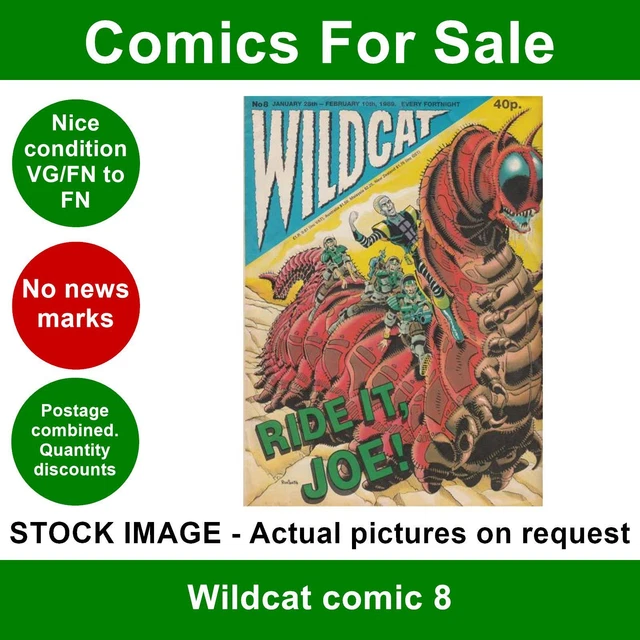 WILDCAT COMIC 8 comic - Nice VG/FN clean 28 January 1989 - RARE EUR 8 ...