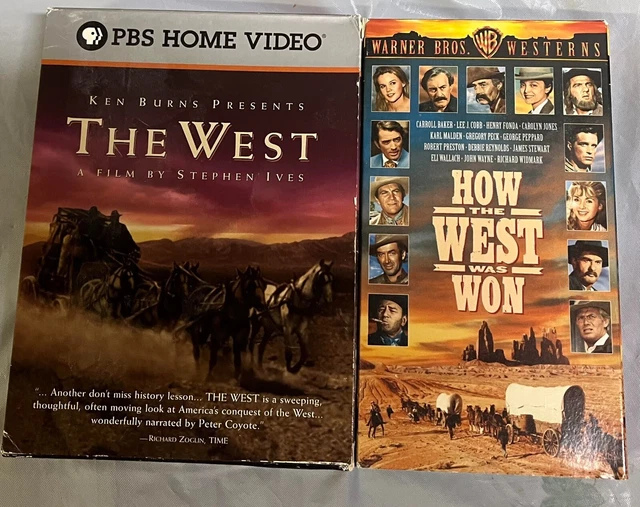 LIKE NEW, 2 Movie VHS Tapes - "How the West Was Won" & Ken Burns "The ...