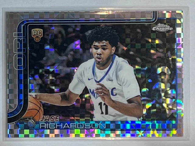 2025-26 TOPPS CHROME Basketball - Jase Richardson RC - X-Fractor #275 £ ...