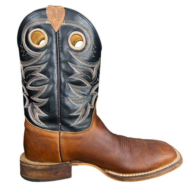 JUSTIN MEN’S BENT Rail Caddo Brown Leather Western Cowboy Boots Size US ...