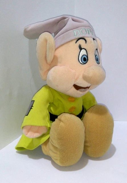 WALT DISNEY SNOW White & Seven Dwarfs Dopey Plush Soft Toy TV Film ...