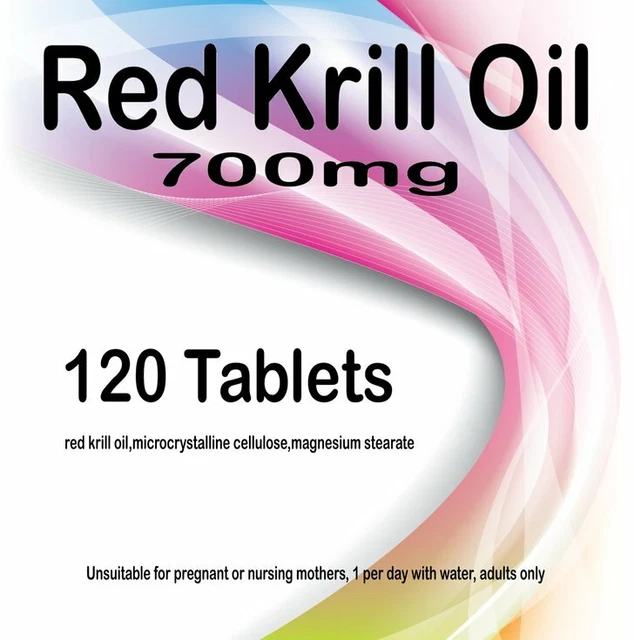 KRILL OIL RED Krill Oil 700mg EXTRA Strength Strength Plus Daily x 120 ...
