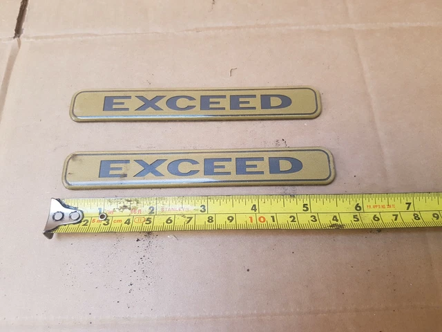 MK2 MITSUBISHI SHOGUN pajero decal emblem front wing badge EXCEED left ...