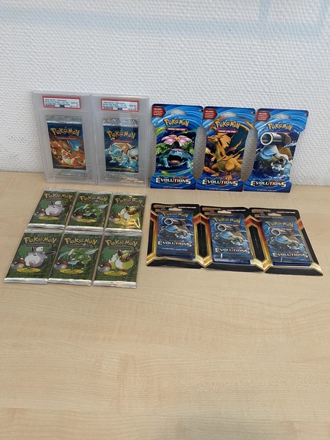SET BASE POKEMON 1 edizione Booster PSA, Jungle Booster, Evolution ...
