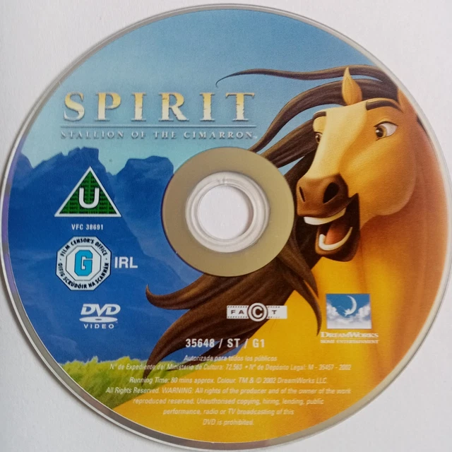 SPIRIT STALLION OF the Cimarron (2002) DVD £1.40 - PicClick UK