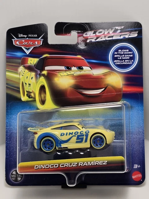 DISNEY PIXAR CARS -Glow Racers- Dinoco Cruz Ramirez-New Sealed £9.75 ...