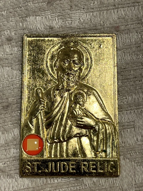 VINTAGE SAINT JUDE Relic 3RD CLASS Religious Catholic Touch Relic ...